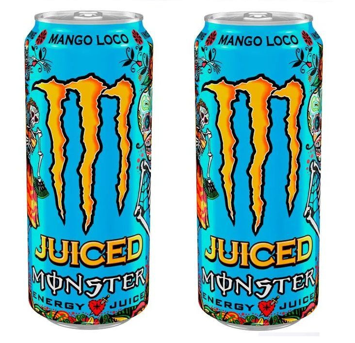 Набор из Энергетического напитка Monster Energy Mango Loco 2шт по 500мл ...