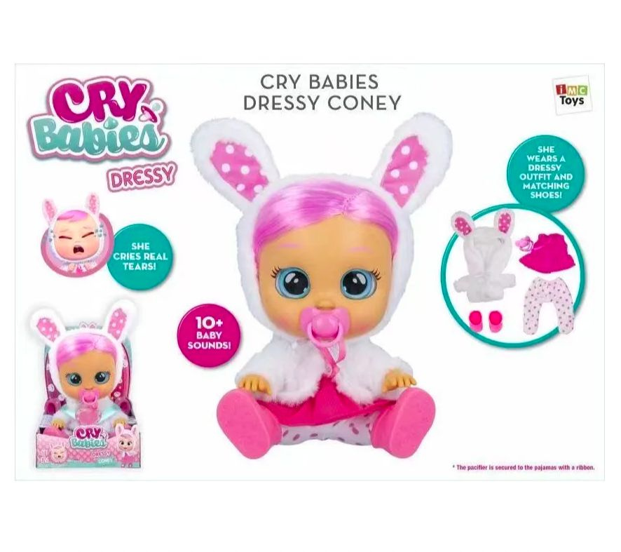 CRY BABIES Dressy Lady Ladybug Интерактивная кукла-младенец, которая ...