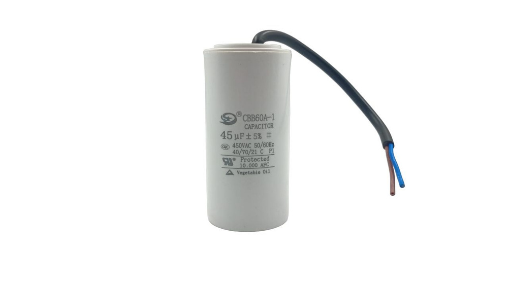 CBB60 45мкФ-450В пусковой конденсатор с выводом (100х50мм) - купить с ...