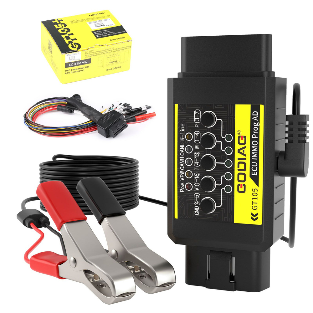 GODIAG GT105 OBD II Break Out Box OBD Assistant ECU IMMO Prog AD ECU ...