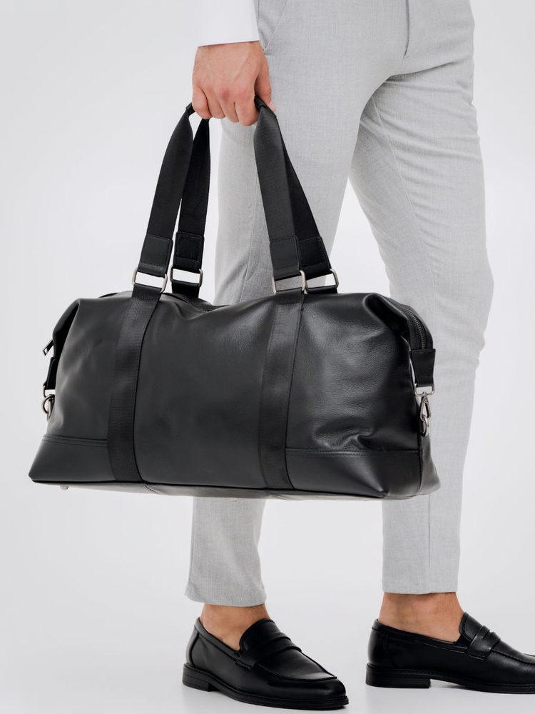 Сумка дорожная кожаная для ручной клади Faustini сумка большая саквояж ...