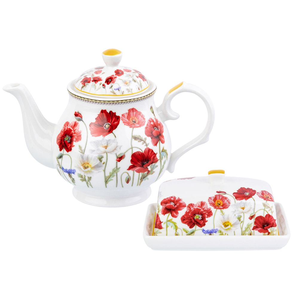 Elan Gallery Чайник заварочный "Маки (Elan Gallery)", 430 мл - купить с ...