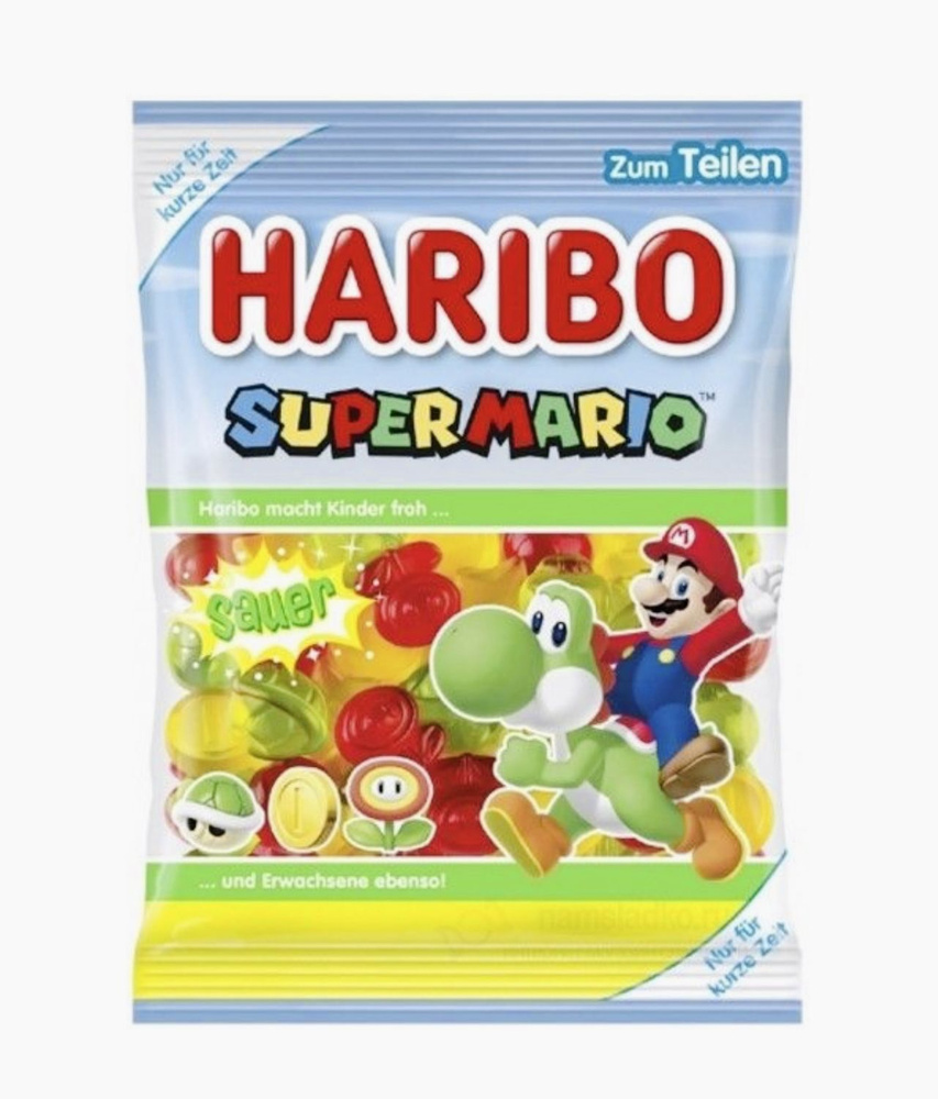 Жевательный мармелад Haribo Super Mario Супер Марио 175 гр купить на OZON по низкой цене ...