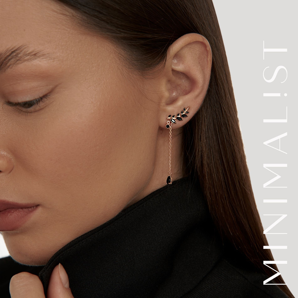 Minimal!st Серьги каффы серебро 925 женские, Emma - купить с доставкой ...