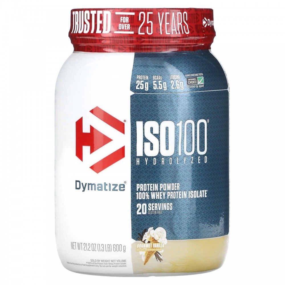 Dymatize, ISO 100, гидролизованный 100% изолят сывороточного протеина ...