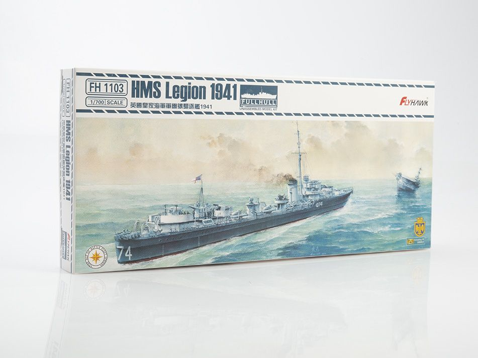 Сборная модель судна FLYHAWK HMS LEGION 1941, масштаб 1/700 - купить с ...
