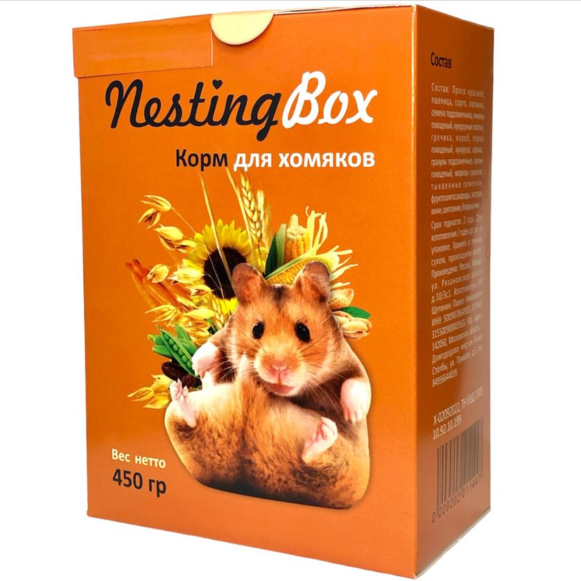 Корм для хомяков Nestingbox, 450 гр - купить с доставкой по выгодным ...