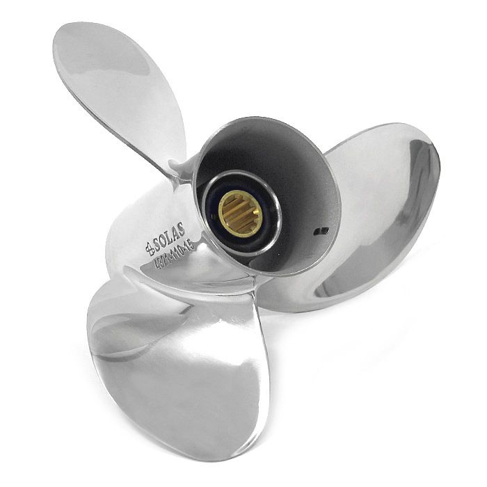 Винт нержавеющий гребной Solas для Suzuki 40-60 л.с., 3x11-1/8x13 шаг ...