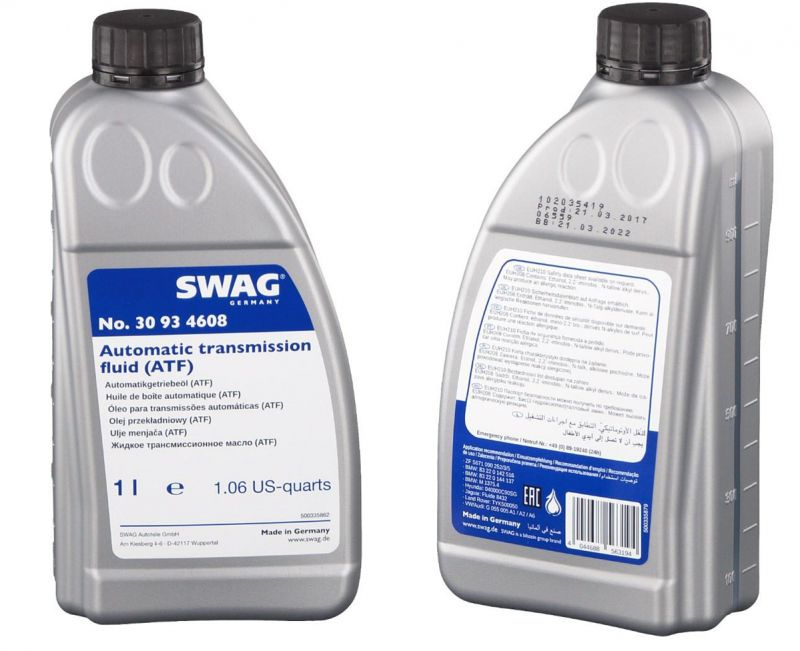 Масло трансмиссионное синтетическое SWAG ATF 6HP Fluid коричневое, 1 ...