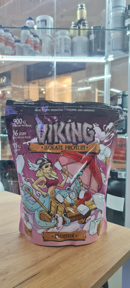VIKING ISOLATE PROTEIN PLOMBIR 900 g, Протеин для похудения без сахара ...