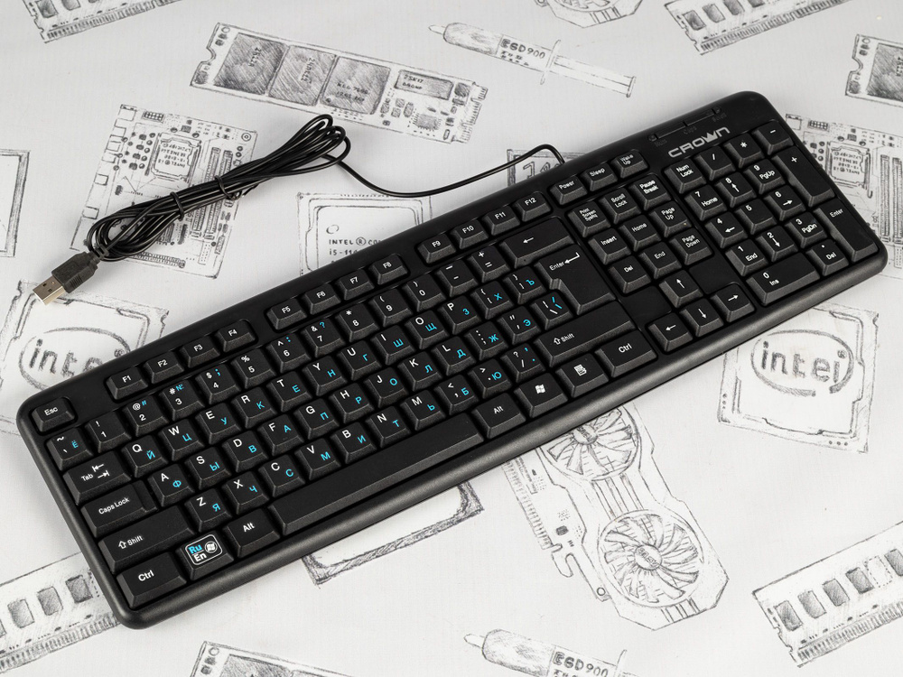 Мембранная клавиатура Crown CM000001744 купить по низкой цене: отзывы ...