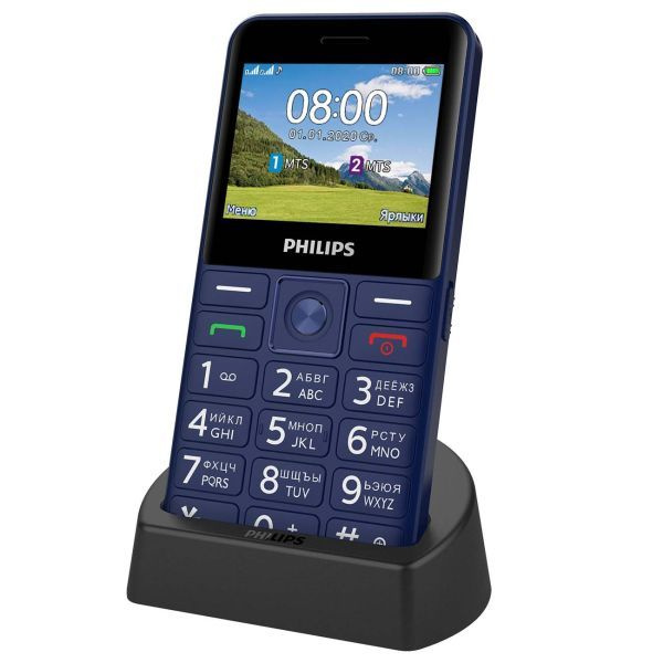 Мобильный телефон Philips Xenium E207 Blue, синий - купить по выгодной ...