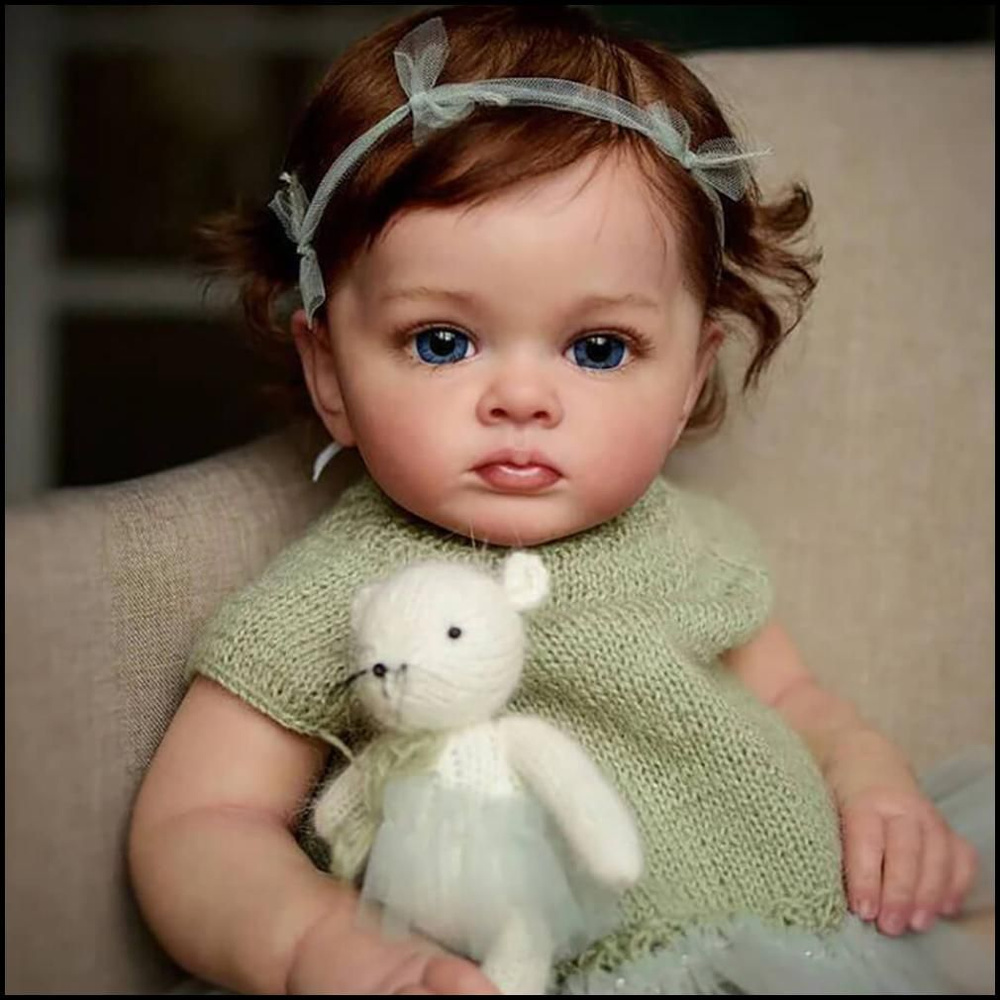 Мягконабивная кукла Реборн девочка Алиса, игрушка Reborn 60 см - купить ...