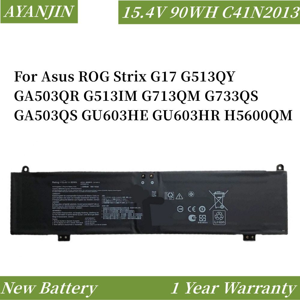 C41N2013 15,4 В 90 Втч аккумулятор для ноутбука Asus ROG Strix G17 ...