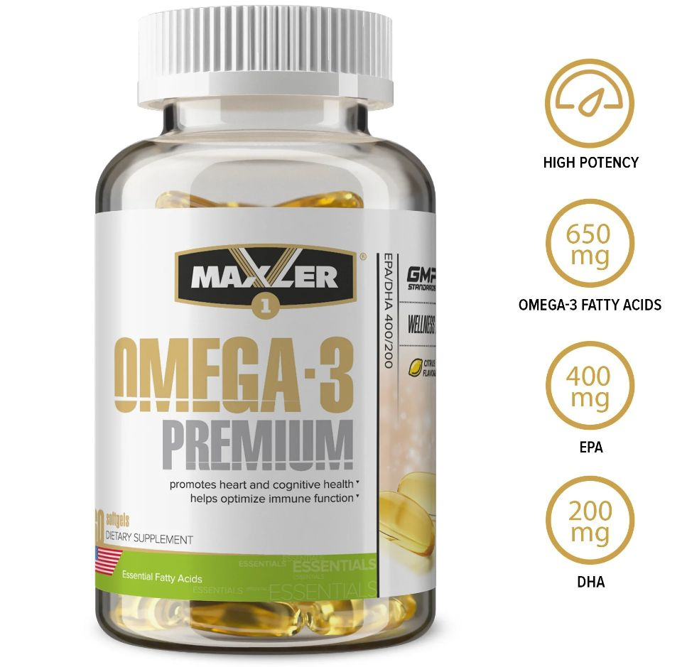 Omega-3 Premium Омега 3 Премиум, 60 капсул - купить с доставкой по ...