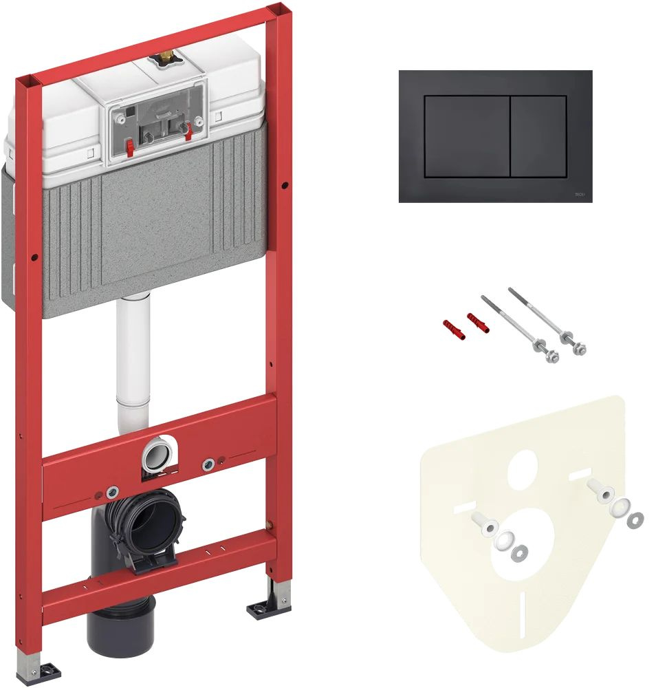 Инсталляция 4 в 1 TECE Now 9400414 с черной кнопкой - купить с доставкой по выгодным ценам в ...