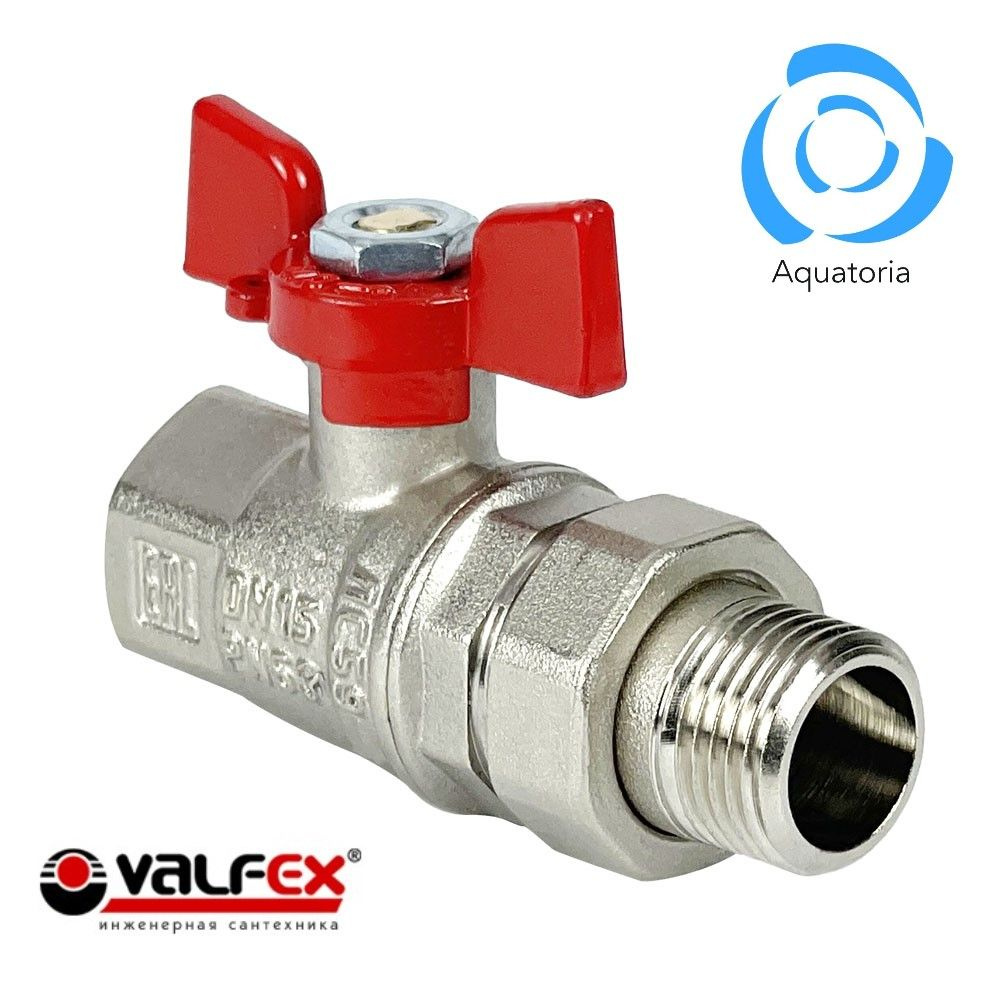 (VF.227.NB1.012.PREMIUM)Кран шаровый Valfex Premium со сгоном вн-нар 1/2" бабочка - купить по ...