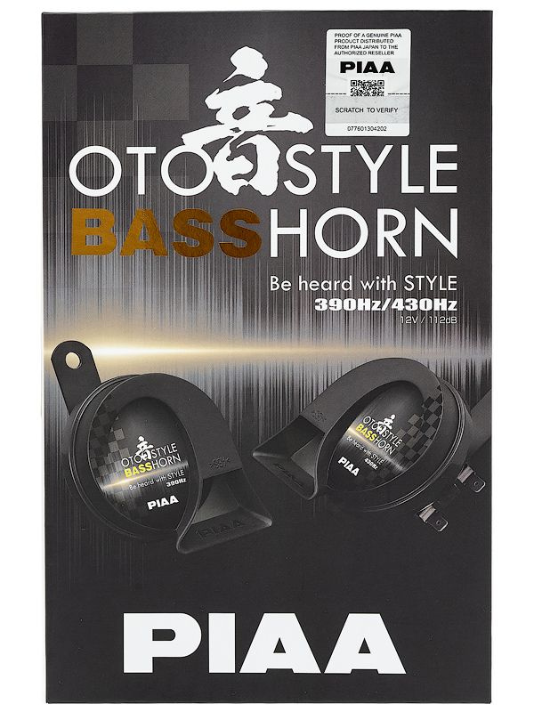 Сигналы звуковые PIAA BASS HORN OTO STYLE 390/430Hz 112 dB - PIAA арт. HO-16 - купить по ...