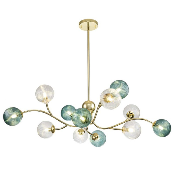 Люстра на штанге Indigo Selva 11032/12R Gold V000298 купить на OZON по низкой цене (1781192714)