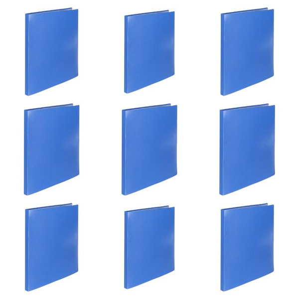 Attache Economy Папка файловая Элементари, 40 листов, А4, плотность 700мкм, синяя, 9 шт. купить ...