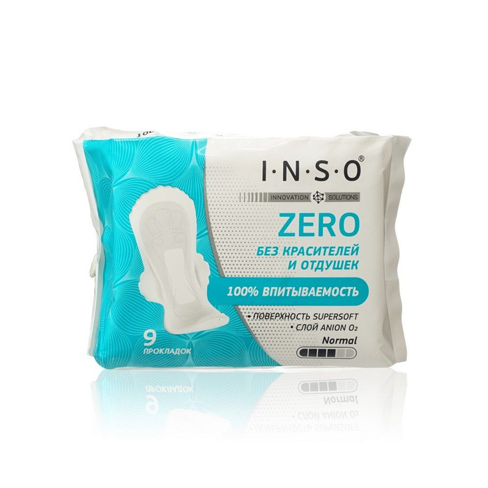 Женские прокладки INSO Zero Normal 9шт - купить с доставкой по выгодным ...