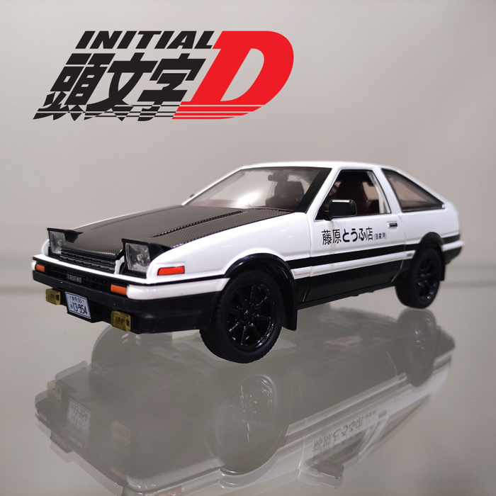 Модель автомобиля TOYOTA TRUENO AE-86 (поздняя версия) в масштабе 1:20 из культовой манги ...
