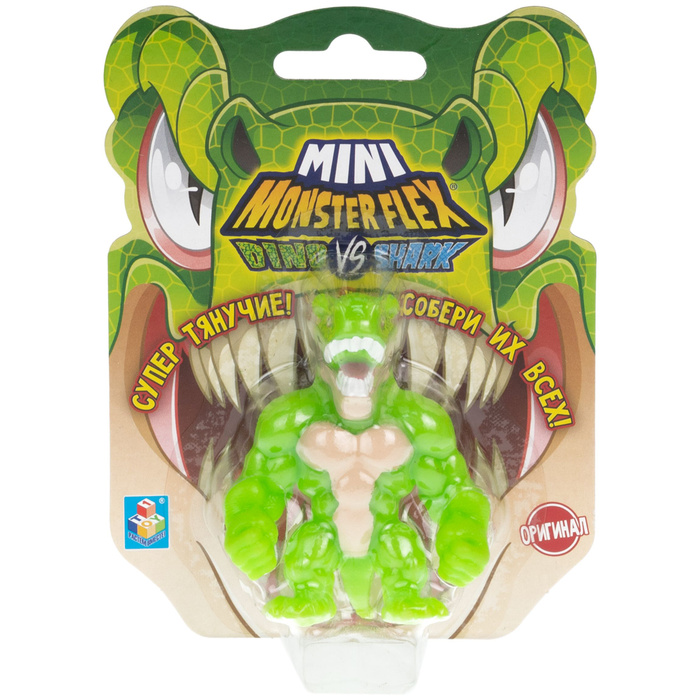 Игрушка тянучка MONSTER FLEX MINI DINO и SHARK, монстр Тирекс, для ...