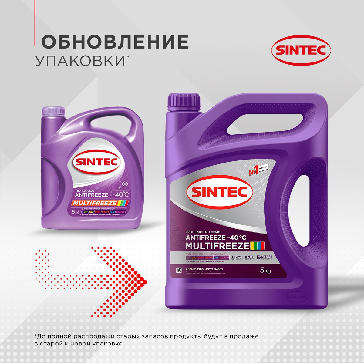 Антифриз SINTEC MFREEZE_фиолетовый, Готовый раствор купить по выгодной ...