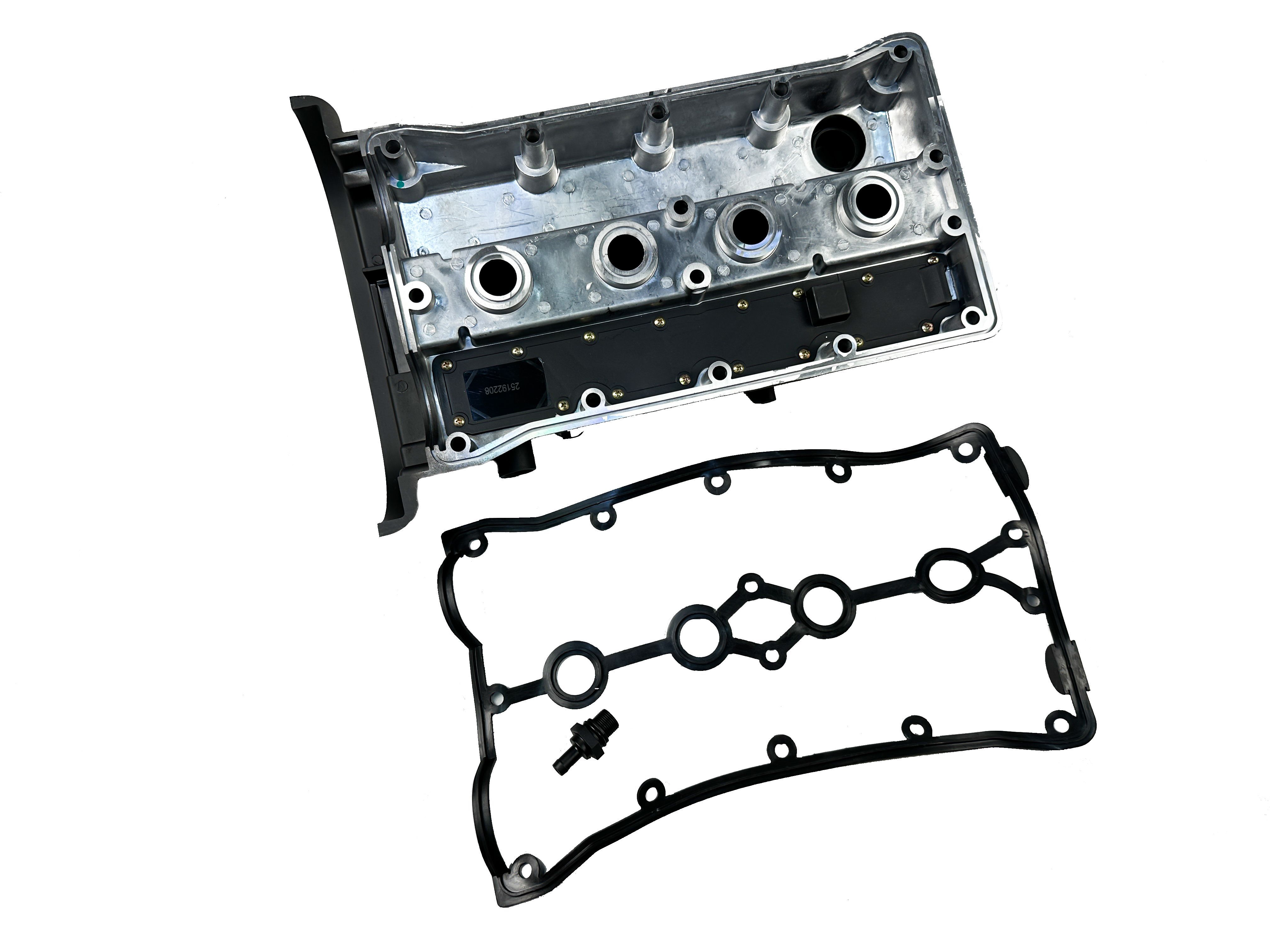 Алюминиевая клапанная крышка для chevrolet lacetti черная матовая без ...