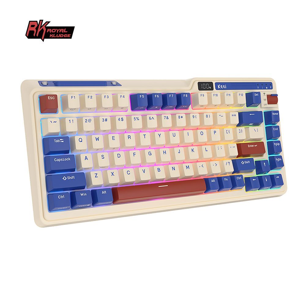 RK Royal Kludge Игровая клавиатура беспроводная KZZI K75, (RK Red ...