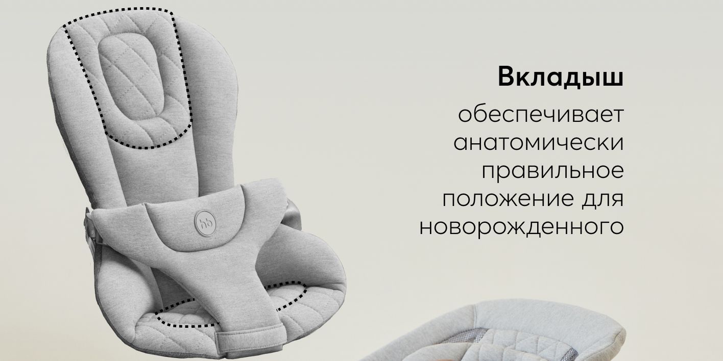 Шезлонг для новорожденных Съемный чехол, Вкладыш для новорожденных ...