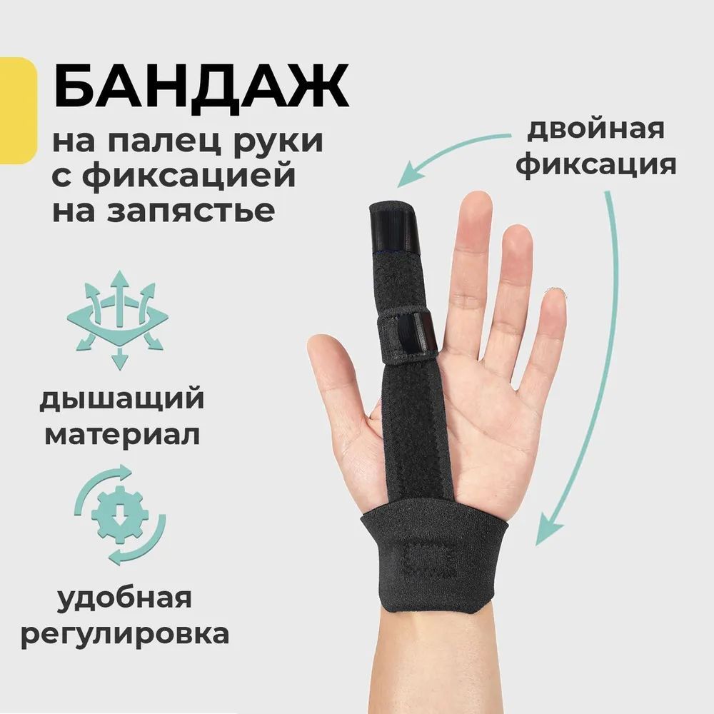 Бандаж на палец рук, указательный, средний и безымянный палец руки ...