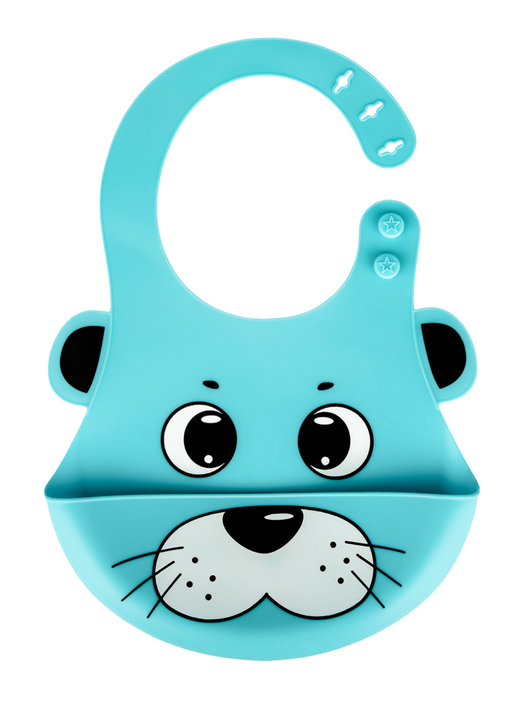 Нагрудник Zupo Crafts Силиконовый нагрудник для кормления с карманом детский слюнявчик для