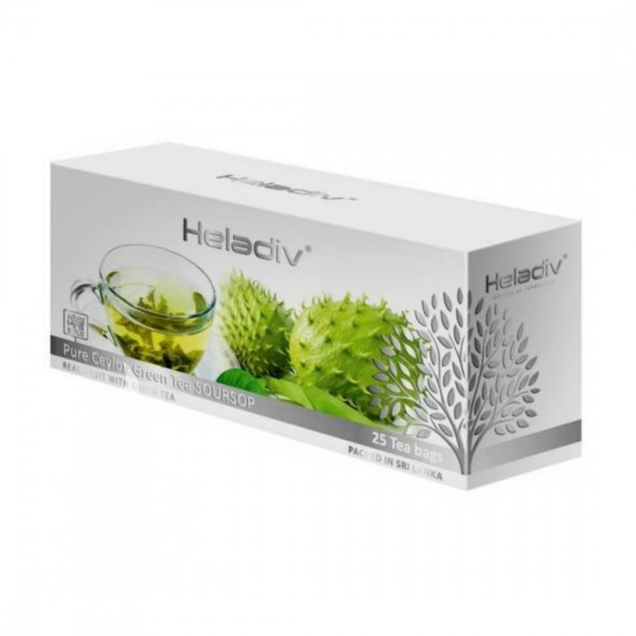 Чай Heladiv PEKOE Green Tea Soursop (зеленый, с саусепом) в пакетиках ...
