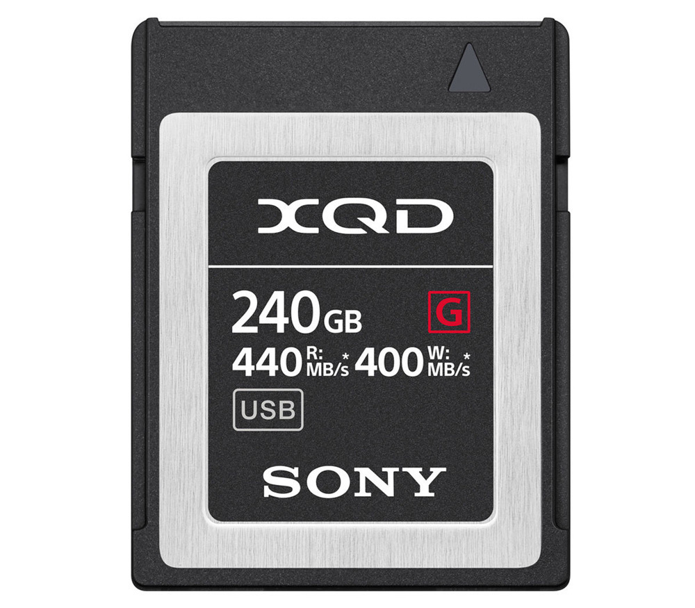 Карта памяти Sony XQD 240Gb QDG240F, чтение 440, запись 400 Мб/с ...