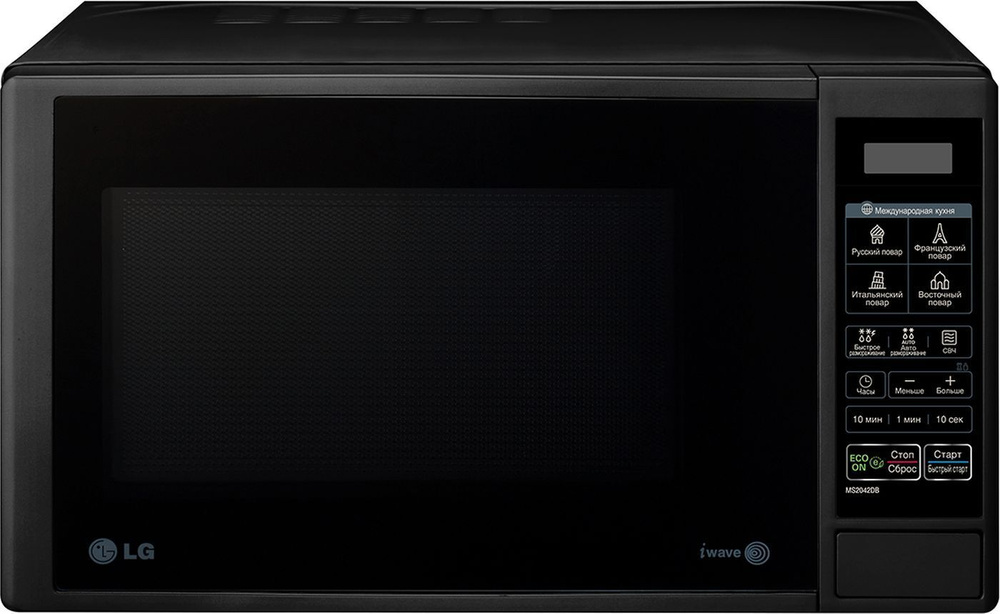 LG MS2042DB Микроволновая печь, 700 Вт, черная купить на OZON по низкой ...