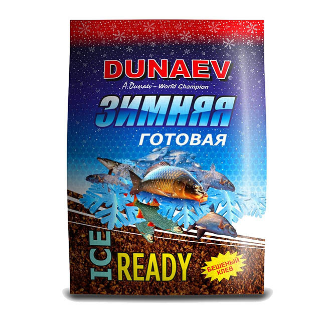 Прикормка "DUNAEV iCE-READY" 0.5кг Универсальная купить на OZON по низкой цене (1702349445)