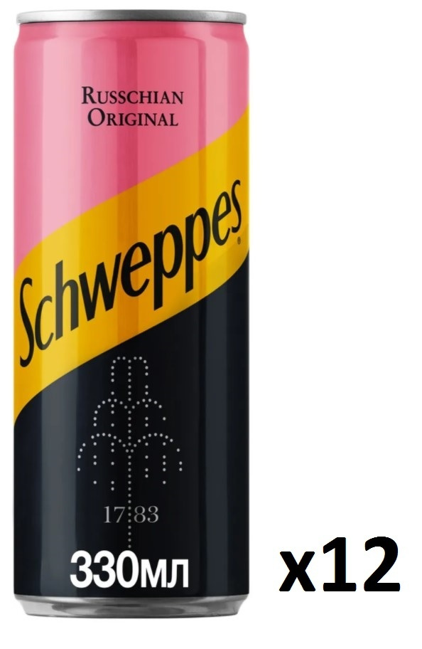 Газированный напиток Schweppes Russchian Original, 0,33 л х 12 шт ...