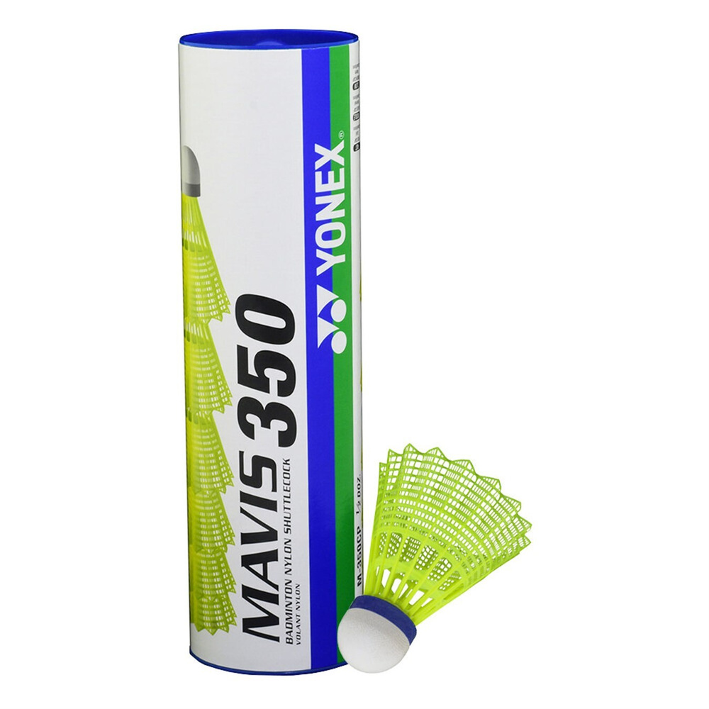 Воланы для бадминтона Yonex Mavis 350 x6, Yellow, Средний - купить с ...