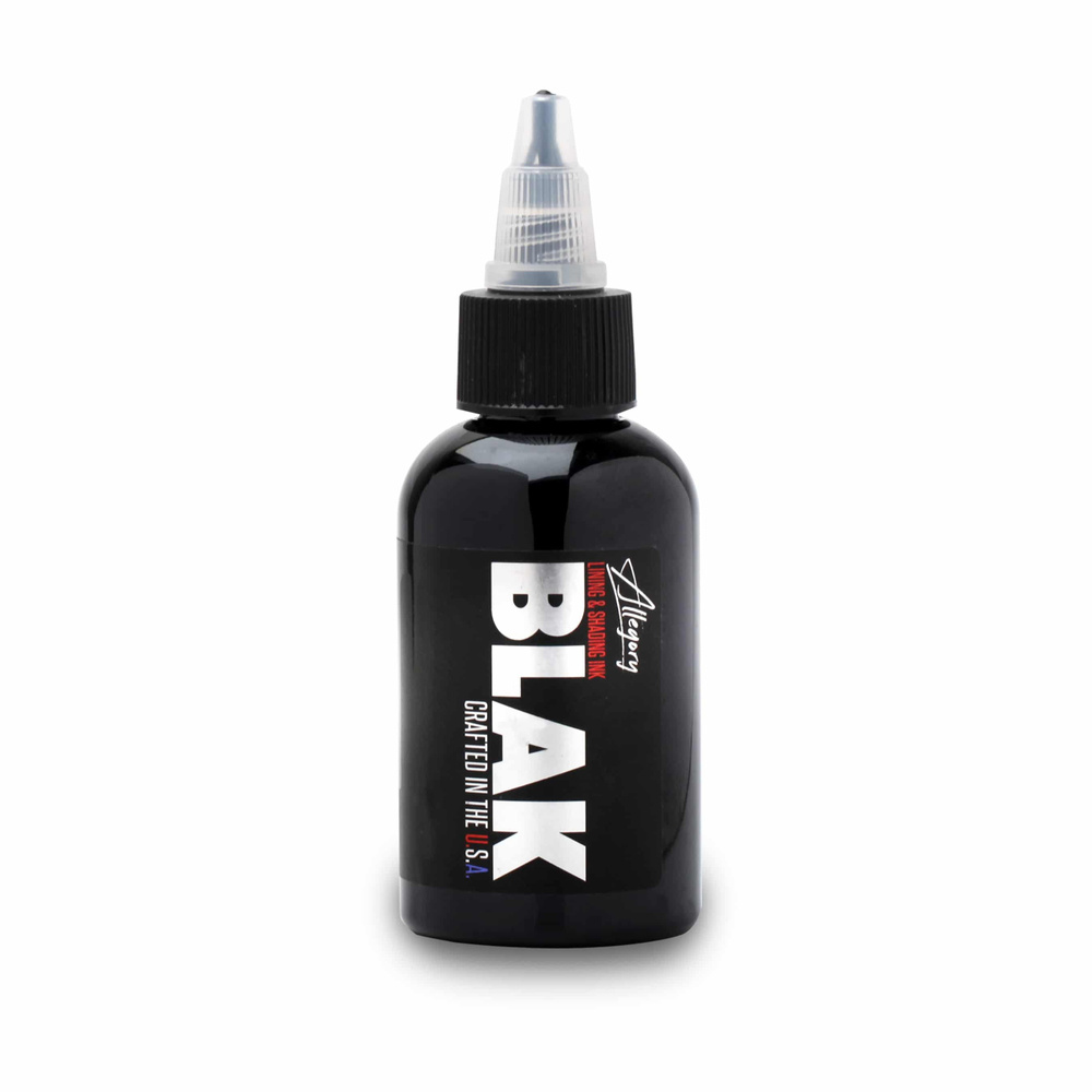 Allegory BLAK, black, Черная краска для татуировки, пигмент black Ink 2 ...