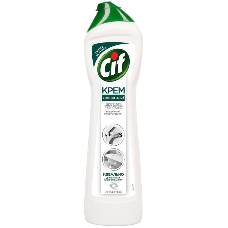 Универсальное чистящее средство Cif, крем, 500 мл, аромат свежесть утра - купить с доставкой по ...