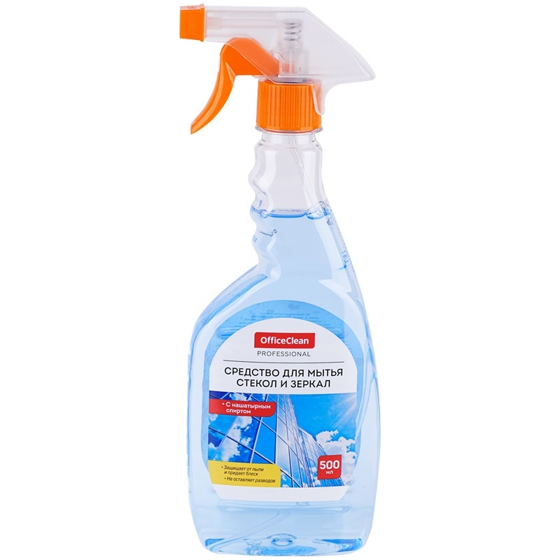 Средство для мытья стекол и зеркал OfficeClean Professional, с ...