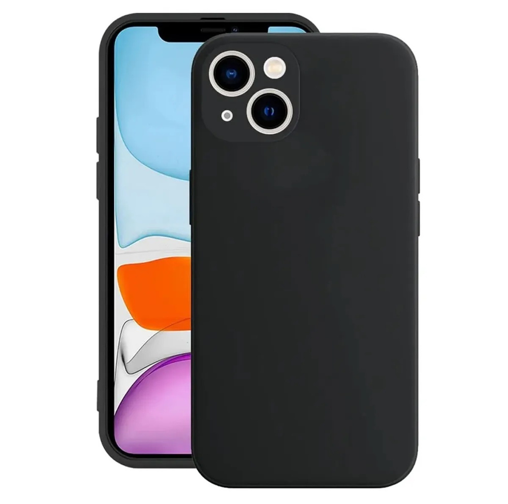 Чехол - накладка Soft Touch с защитой камеры для iPhone 13 / чехол для ...