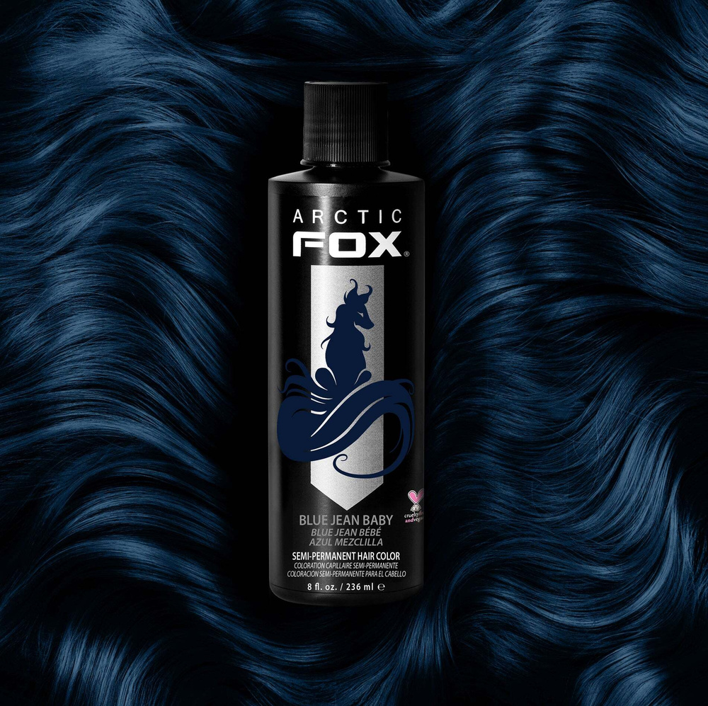 Синяя краска для волос Arctic Fox Blue Jean Baby 236 ml Синия пигмент ...