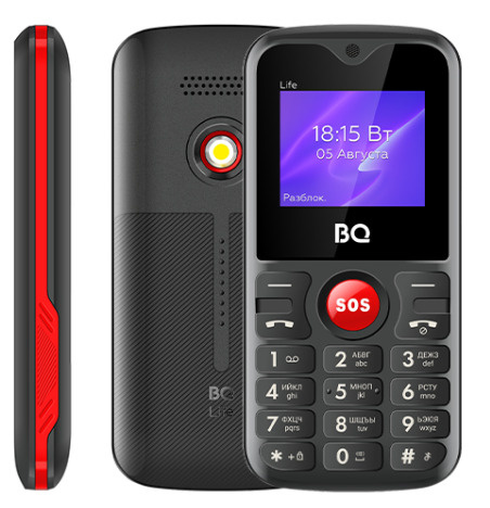 Мобильный телефон BQ 1853 Life_2523 озон, черный, красный - купить по ...