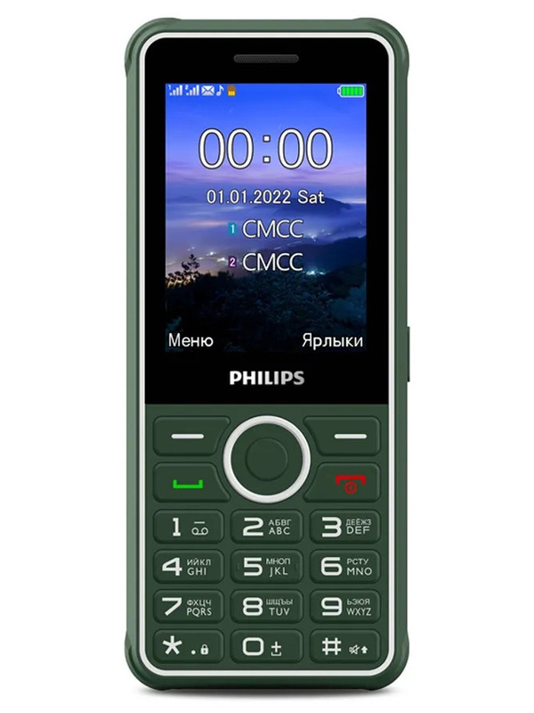 Мобильный телефон Philips Xenium E2301, зеленый - купить по выгодной цене в интернет-магазине ...