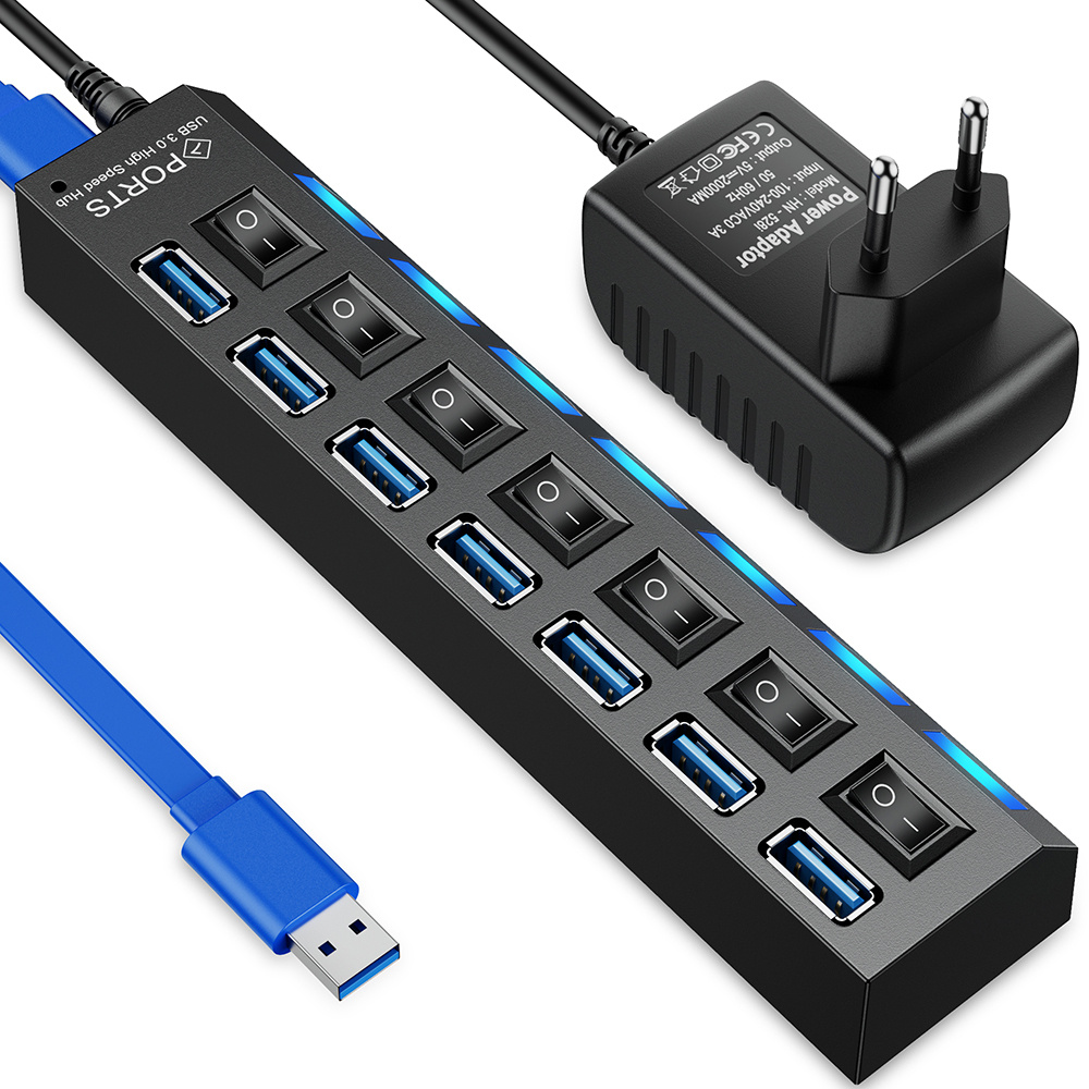 usb hub 3 разветвитель с питанием переходник - купить с доставкой по ...