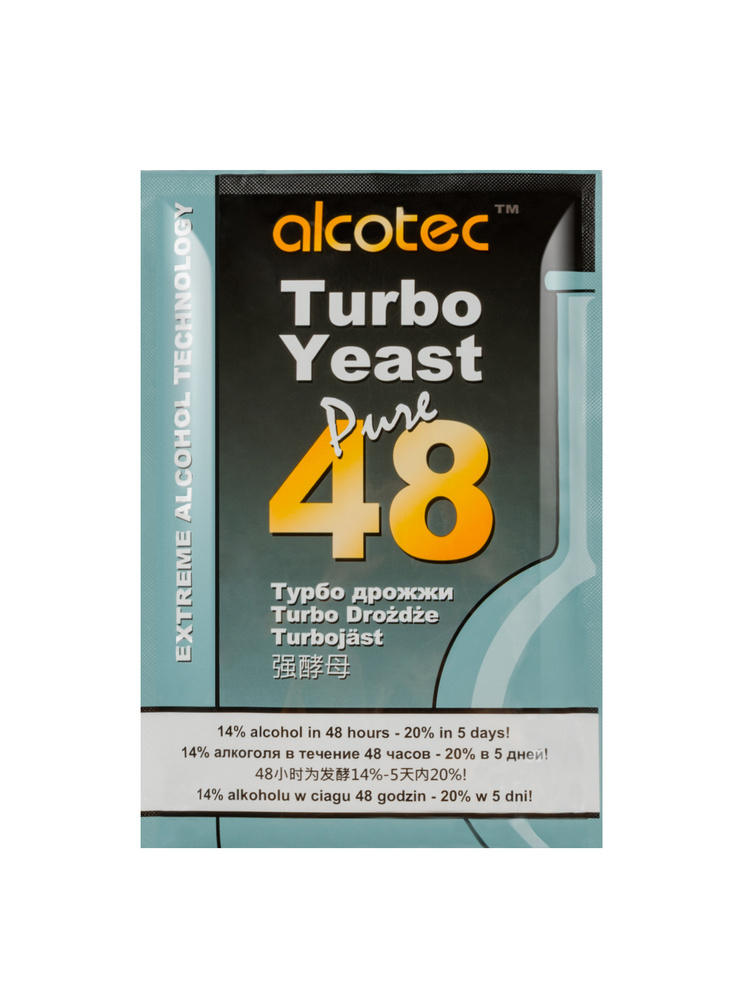 Дрожжи спиртовые ALCOTEC 48 Pure Turbo / Алкотек 48 Пуре Турбо, 1 ...