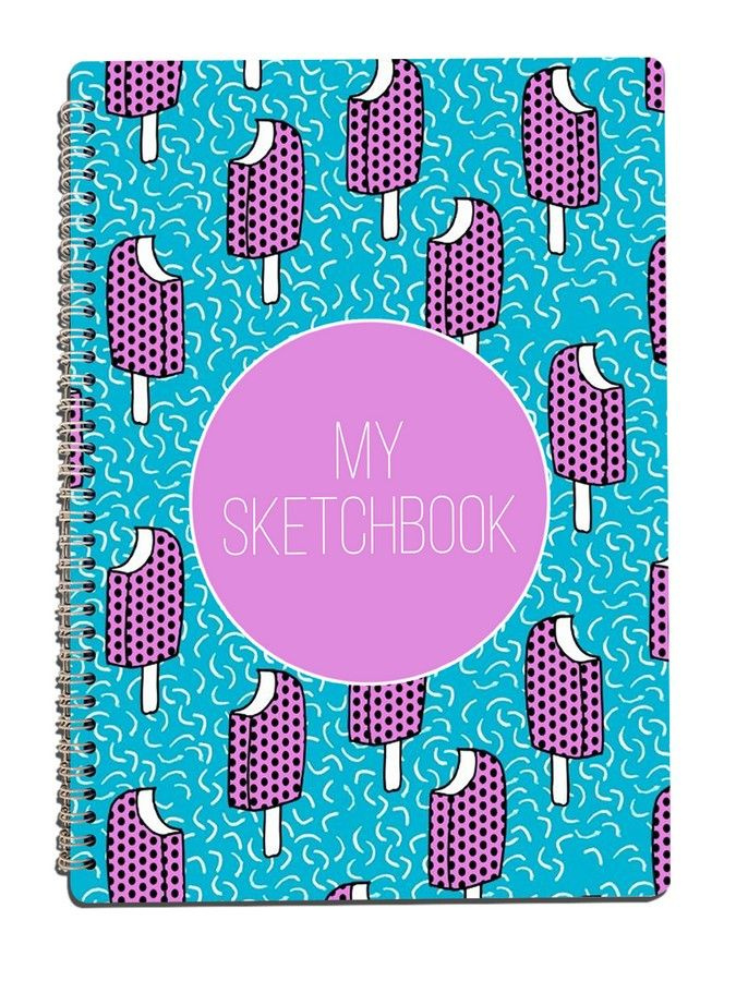 Скетчбук / Блокнот, A4 50 листов для рисования эскизов с деревянной ...