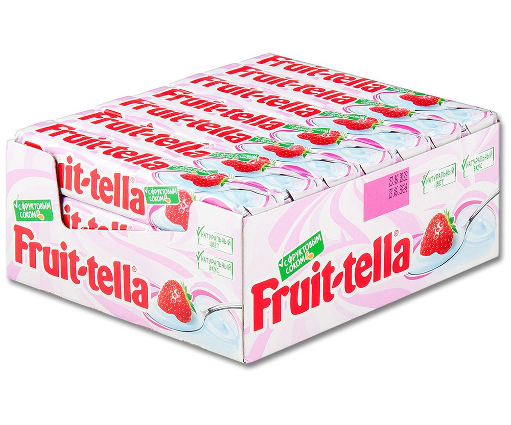 Жевательная конфета Fruittella "Клубничный йогурт", 41 г, 21 шт. купить на OZON по низкой цене ...